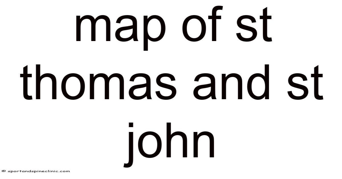 Map Of St Thomas And St John